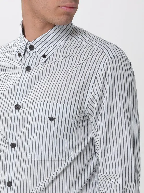Emporio Armani Striped Cotton Shirt