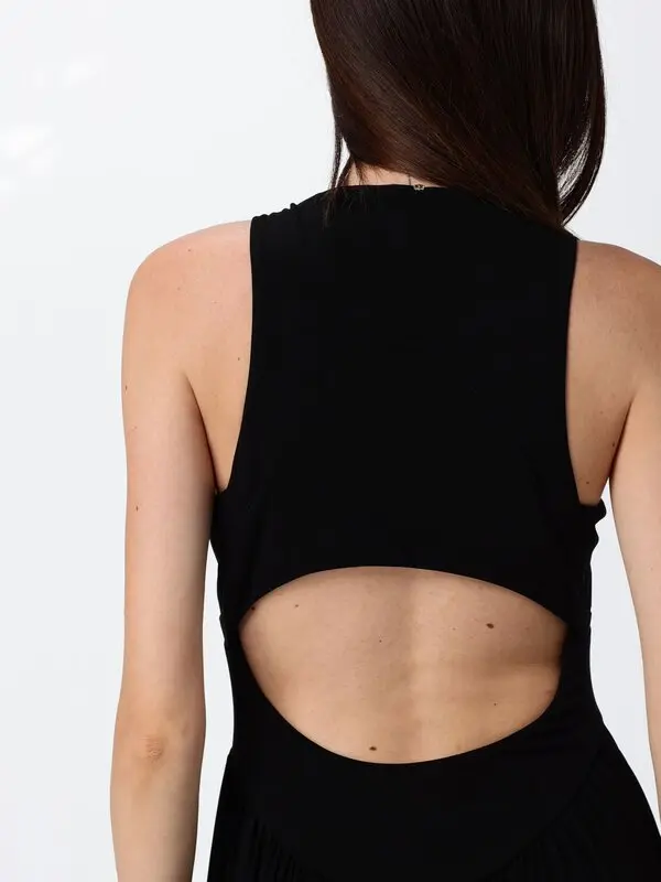 Sportmax A-line Cut-out Maxi Dress - Black