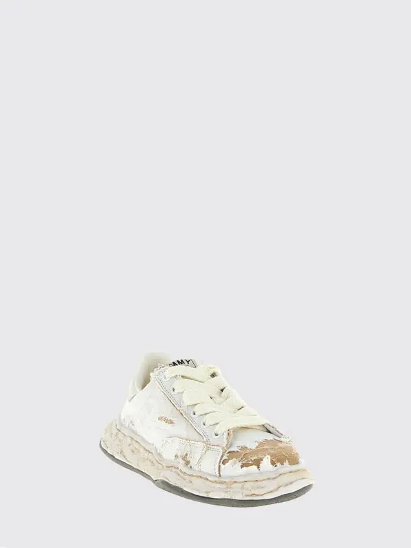 Mihara Yasuhiro Charles Distressed Cotton Canvas Sneakers