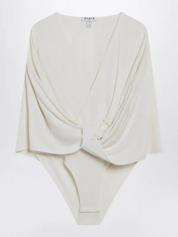 Alaïa Viscose Bodysuit Blouse