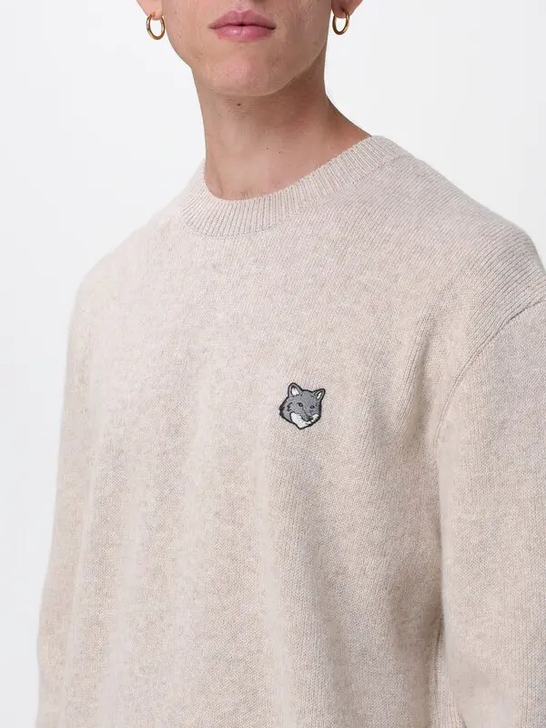 Maison Kitsuné Jumper With Embroidered Fox Head Detail