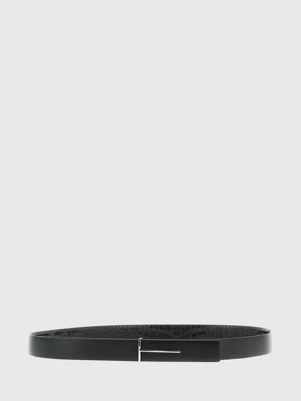 TOM FORD Croc-effect Leather Belt