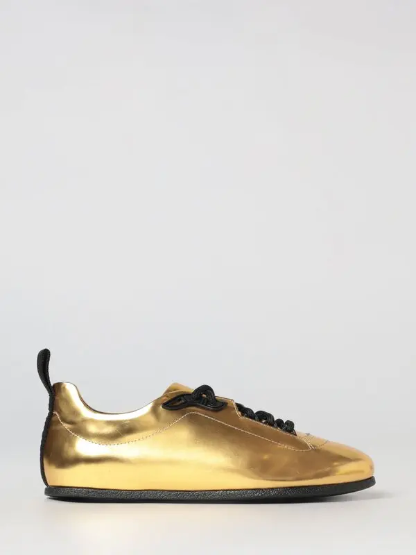 Moschino Laminated Leather Sneakers