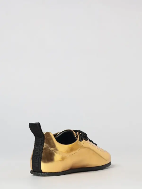 Moschino Laminated Leather Sneakers