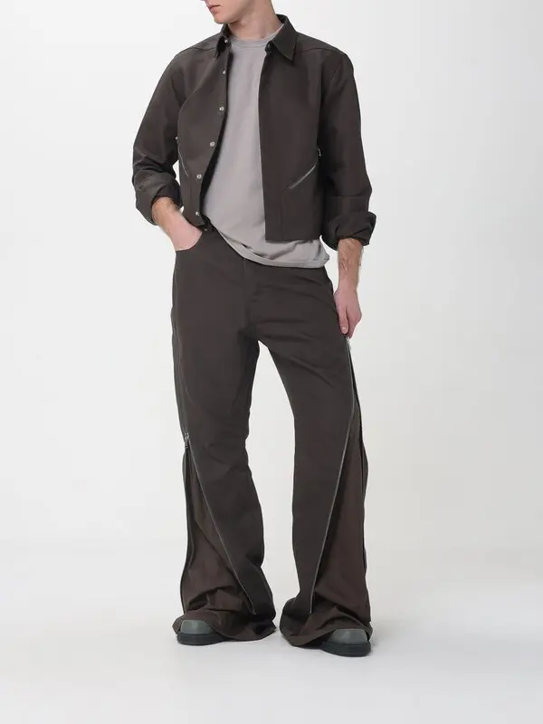 Rick Owens Banana Cotton Blend Trousers - Brown