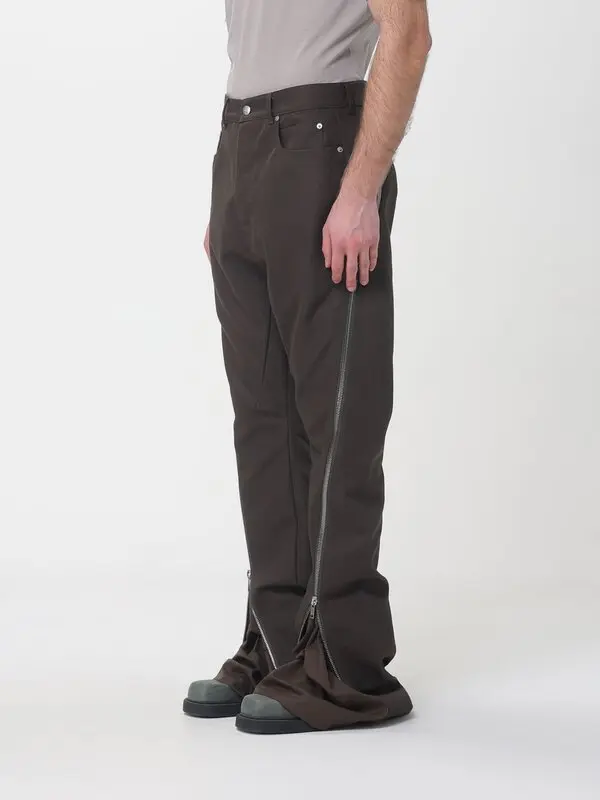 Rick Owens Banana Cotton Blend Trousers - Brown
