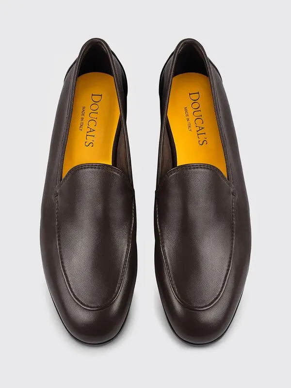 DOUCAL'S Leather Loafers - Coffee