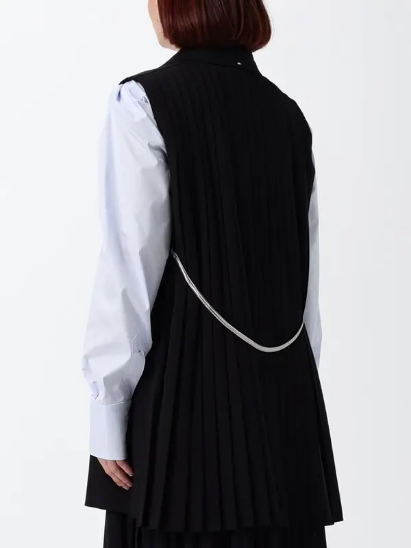 Sportmax Double-breasted Tailored Virgin Wool Gilet