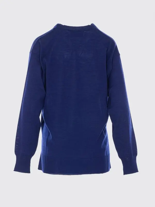 AMI Paris Wool And Silk Crew Neck Sweater - Ink