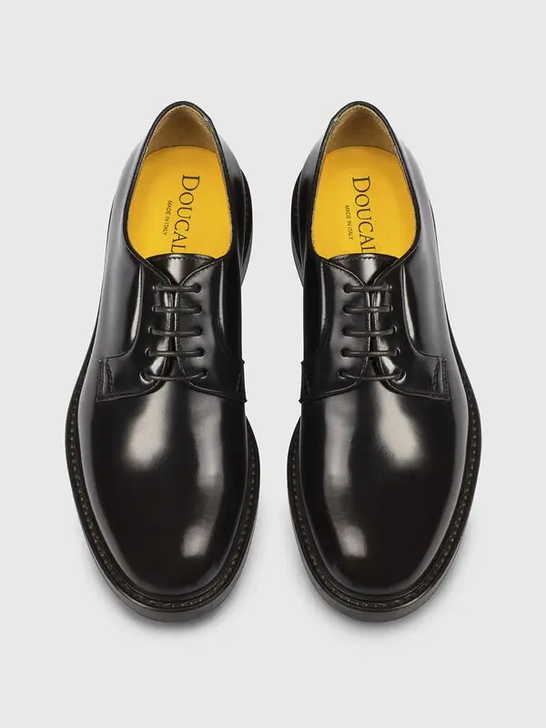 DOUCAL'S Brushed Leather Derby Shoes