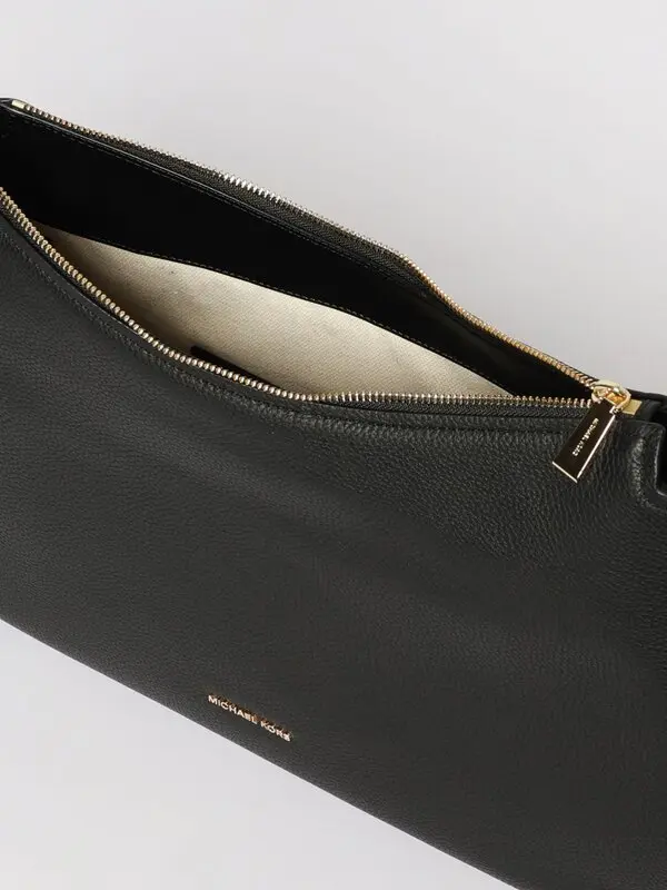 Michael Kors Nolita Medium Pebbled Leather Shoulder Bag - Black