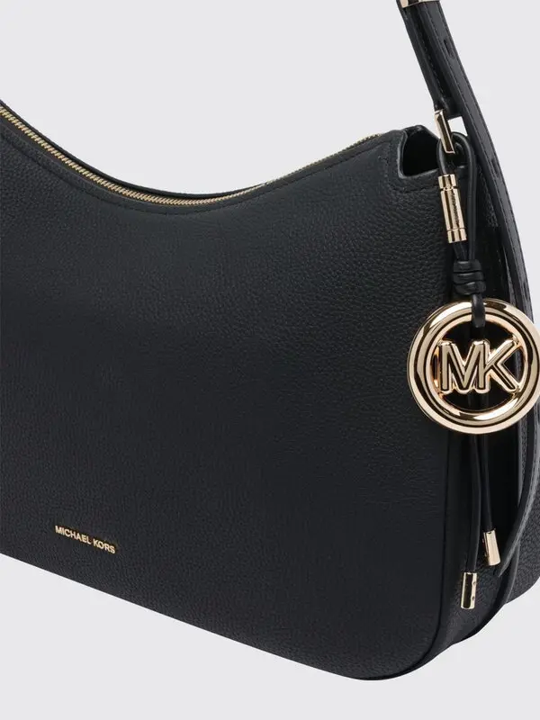 Michael Kors Nolita Medium Pebbled Leather Shoulder Bag - Black