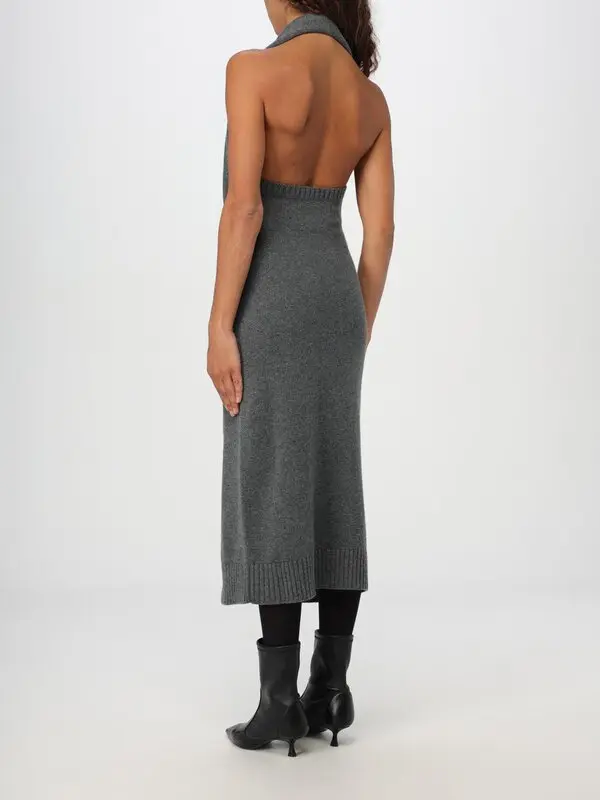 COURREGES Sleeveless Knit Maxi Dress With Halter Neck