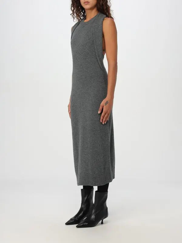 COURREGES Sleeveless Knit Maxi Dress With Halter Neck