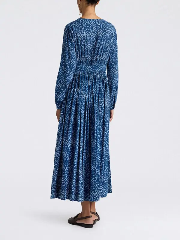 Momoni Printed Cotton Midi Dress