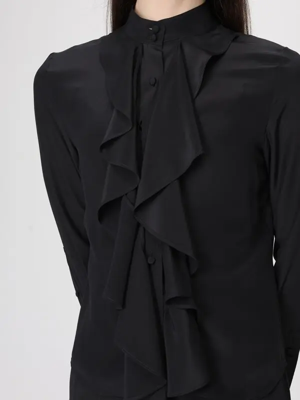 Alexander McQueen Elegant Silk Ruffled Shirt