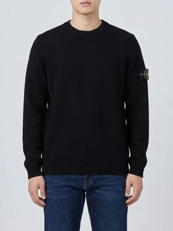 Stone Island Cotton Crew Neck Jumper