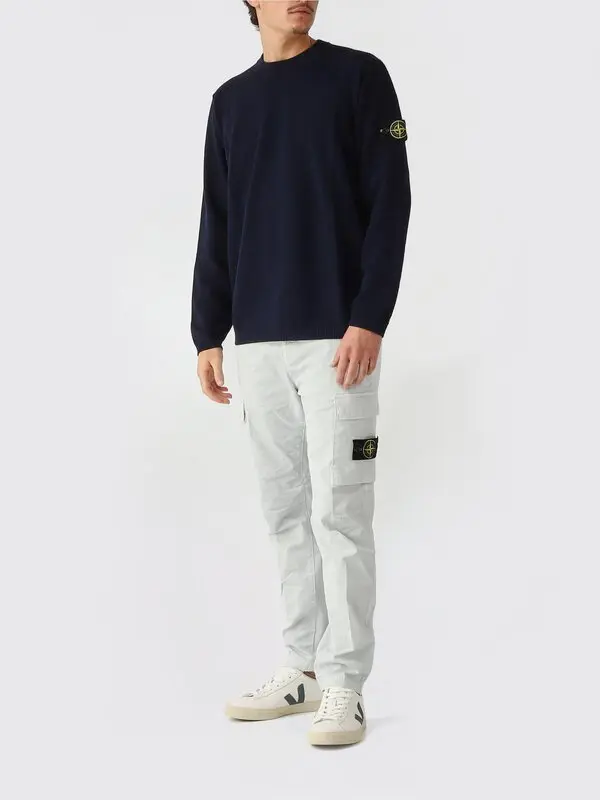 Stone Island Cotton Crew Neck Jumper - Blue