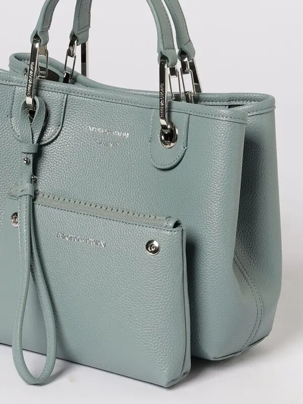 Emporio Armani Top Handle Bag With Detachable Strap - Grey 1