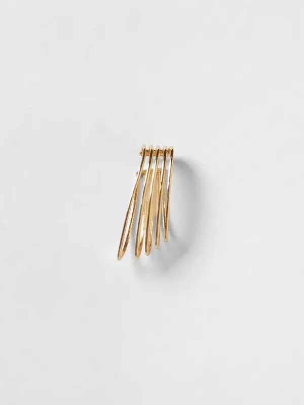 Federica Tosi La Cage Plated Brass Ear Cuff - Gold