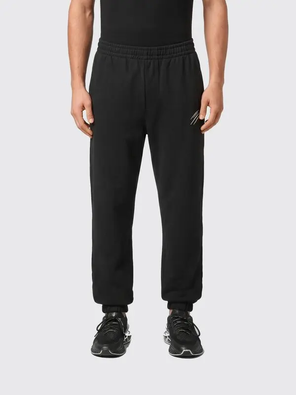 PLEIN SPORT Technical Fabric Jogging Trousers - Black