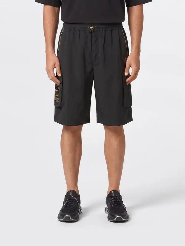 PLEIN SPORT Technical Stretch Fabric Cargo Shorts