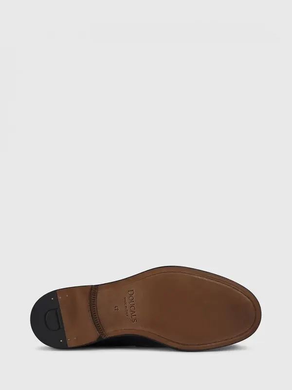 DOUCAL'S Smooth Calfskin Leather Loafers