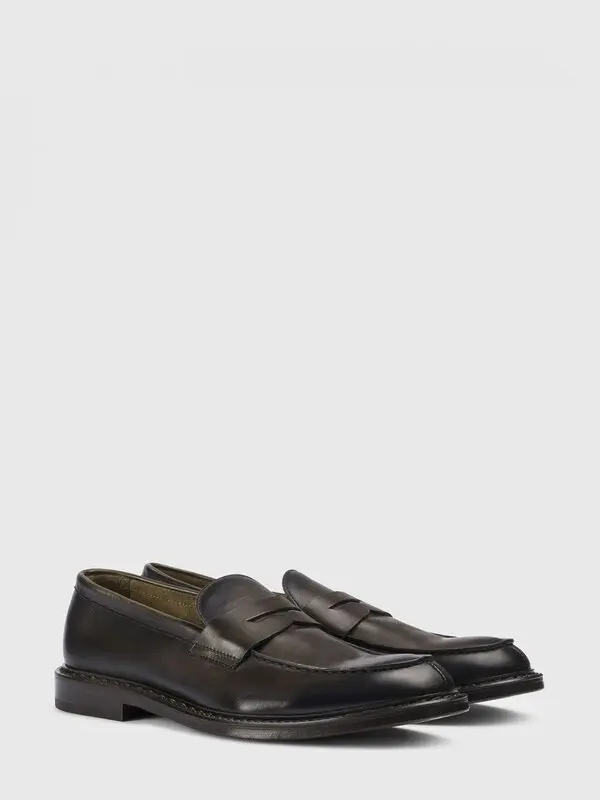 DOUCAL'S Leather Loafers - Dark