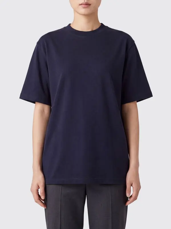 Phoebe Philo Crew Neck T-shirt With Dropped Shoulders