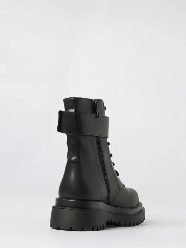 Just Cavalli Lace-up Buckled Combat Boots