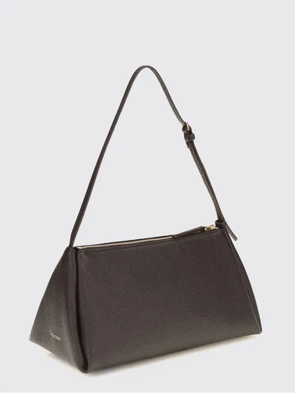 Calvin Klein Aurelis Natural Grain Leather Shoulder Bag
