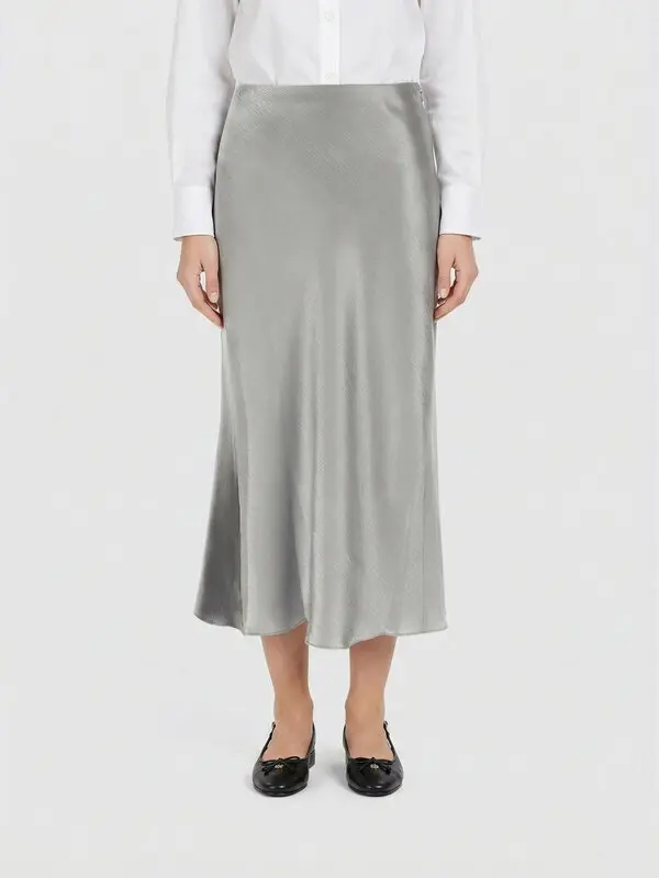 Tory Burch Satin Midi Skirt