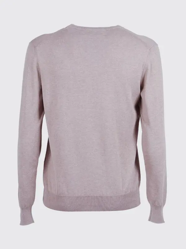 BALLANTYNE Cotton And Silk Crew Neck Sweater - Brown