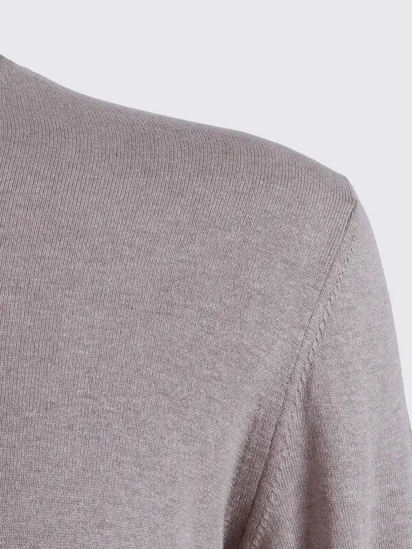 BALLANTYNE Cotton And Silk Crew Neck Sweater - Brown