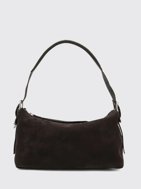 LEMAIRE Rectangular Shoulder Bag In Suede Calfskin With Adjustable Handle
