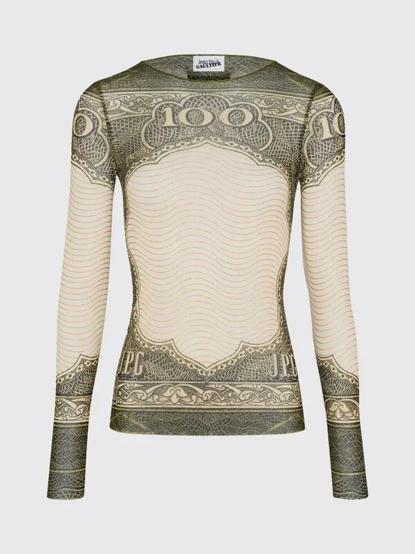 JEAN PAUL GAULTIER The Cartouche Top In Printed Polyamide