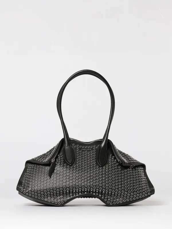 Alexander McQueen Manta Studded Leather Bag