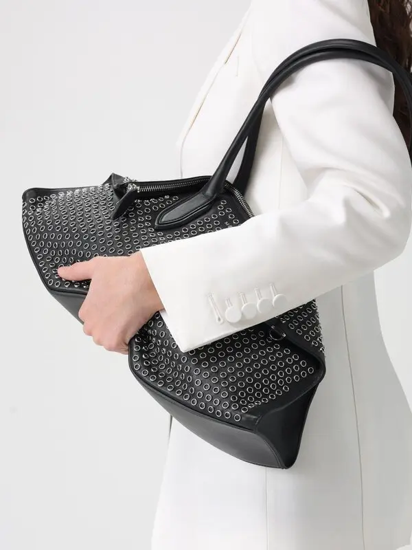 Alexander McQueen Manta Studded Leather Bag