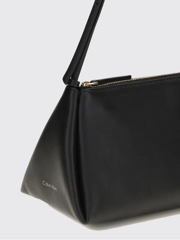 Calvin Klein Aurelis Smooth Calfskin Leather Shoulder Bag