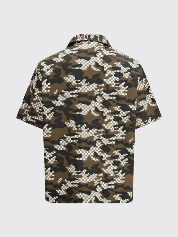 Gcds Casual Shirt In Cotton With Camouflage Print