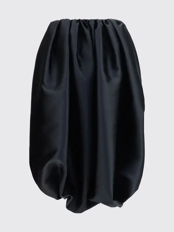 Calvin Klein A-line Midi Skirt In Silk Blend