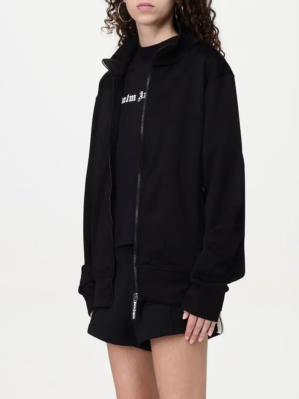 Palm Angels Logo Zip-up Sweatshirt
