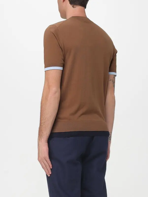 PAOLO PECORA Cotton Knit Sweater - Brown