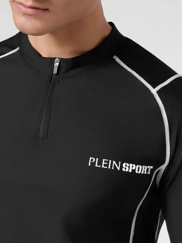 PLEIN SPORT Technical Stretch Fabric T-shirt