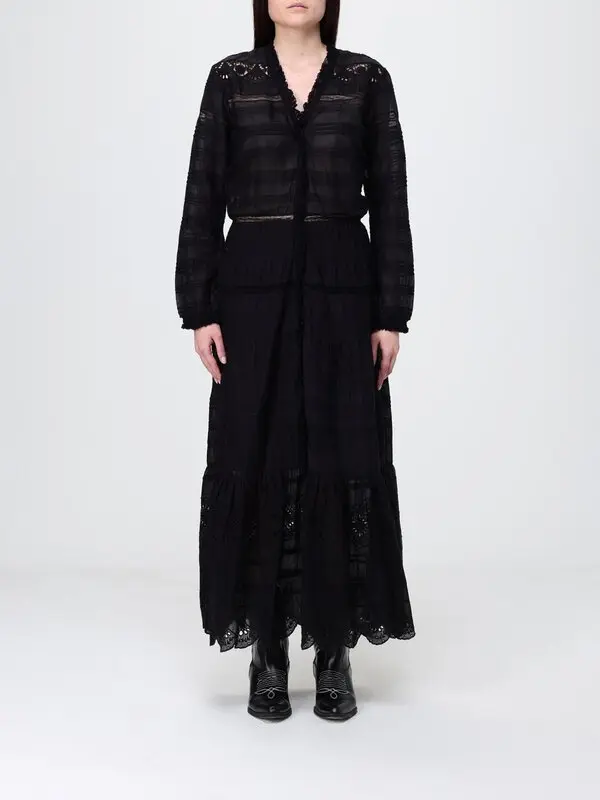 Isabel Marant Étoile Daniva Cotton Chemisier Dress - Black