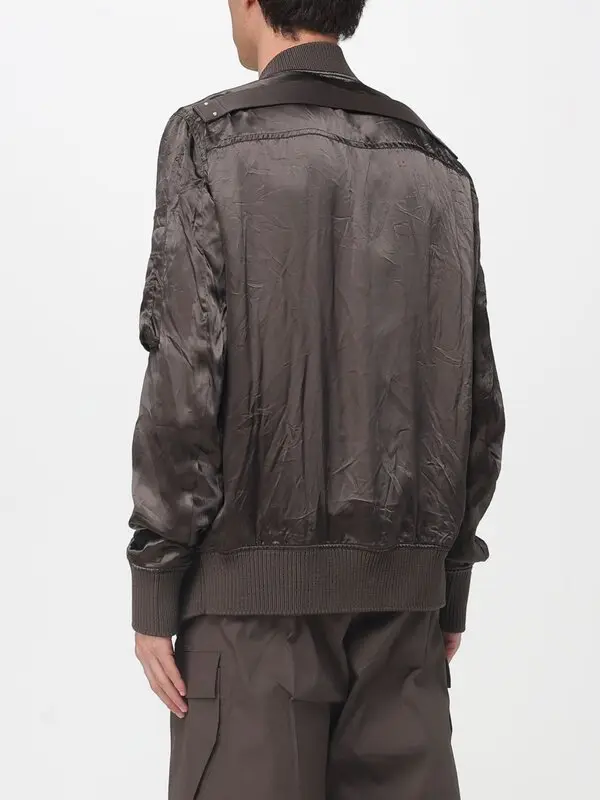 Rick Owens Cupro And Virgin Wool Bomber Jacket