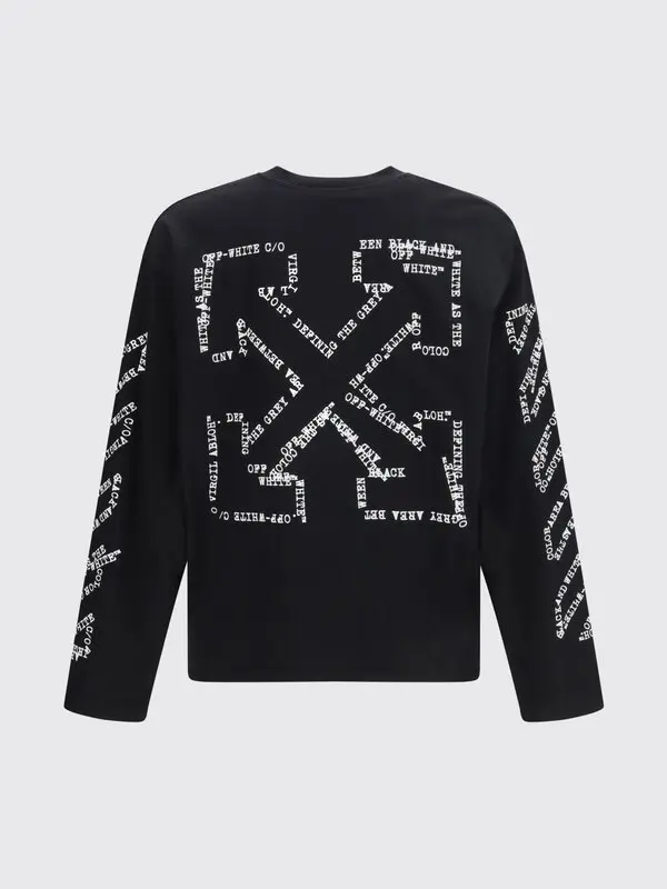 Off-White Cotton T-shirt With Arrow Logo