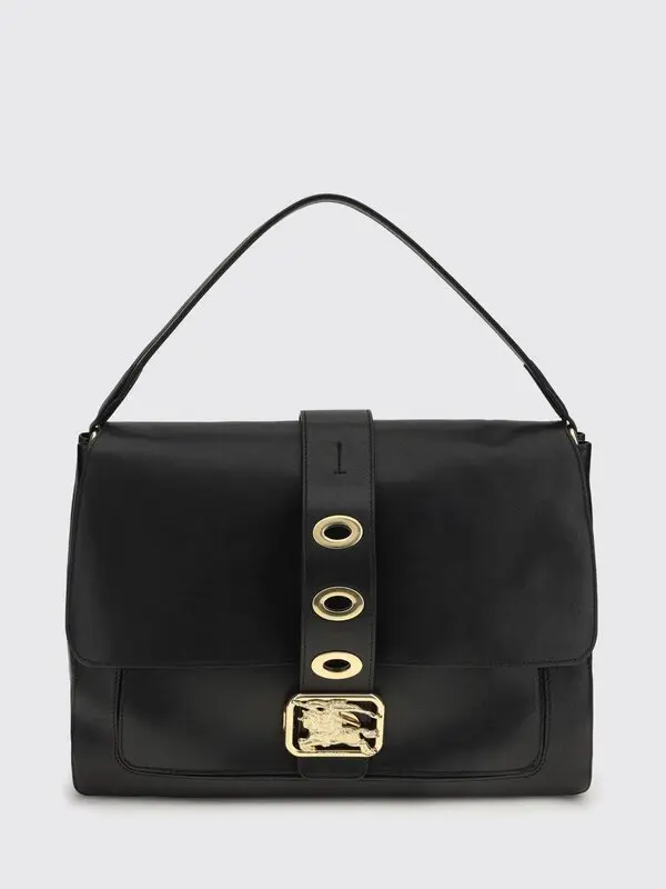 Burberry Rider Lamb Leather Handbag With Ekd Logo