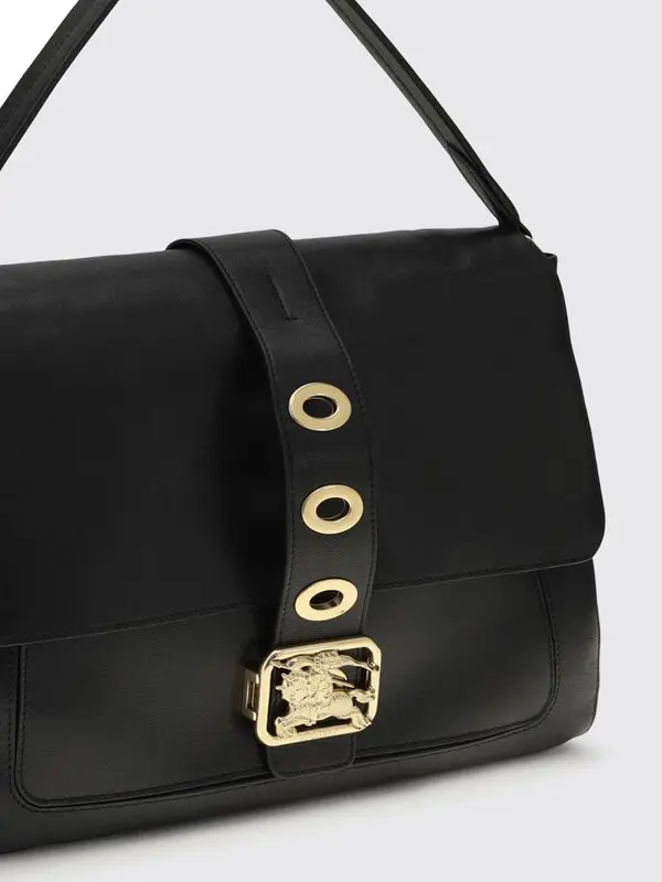Burberry Rider Lamb Leather Handbag With Ekd Logo