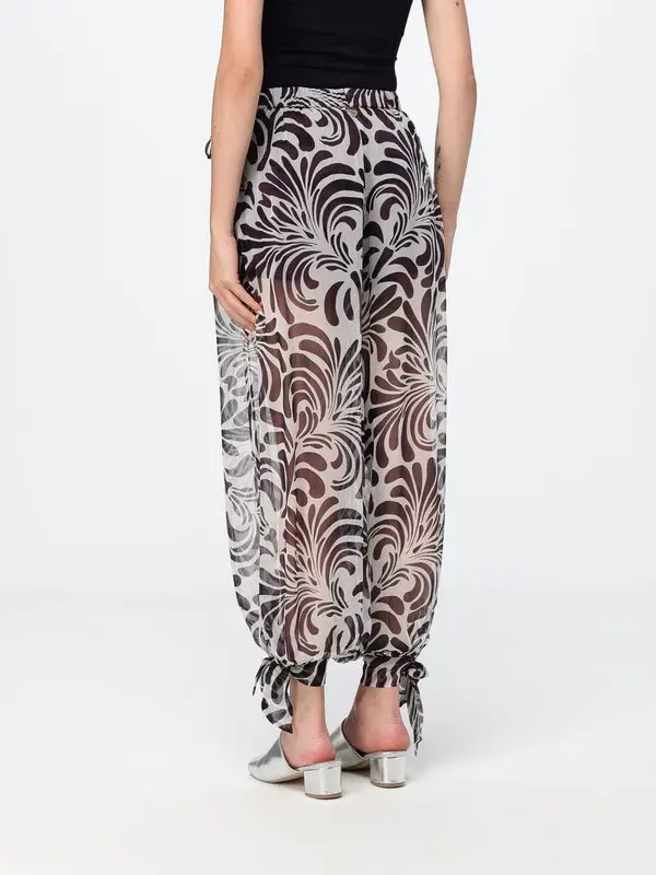 TWINSET Printed Viscose Trousers